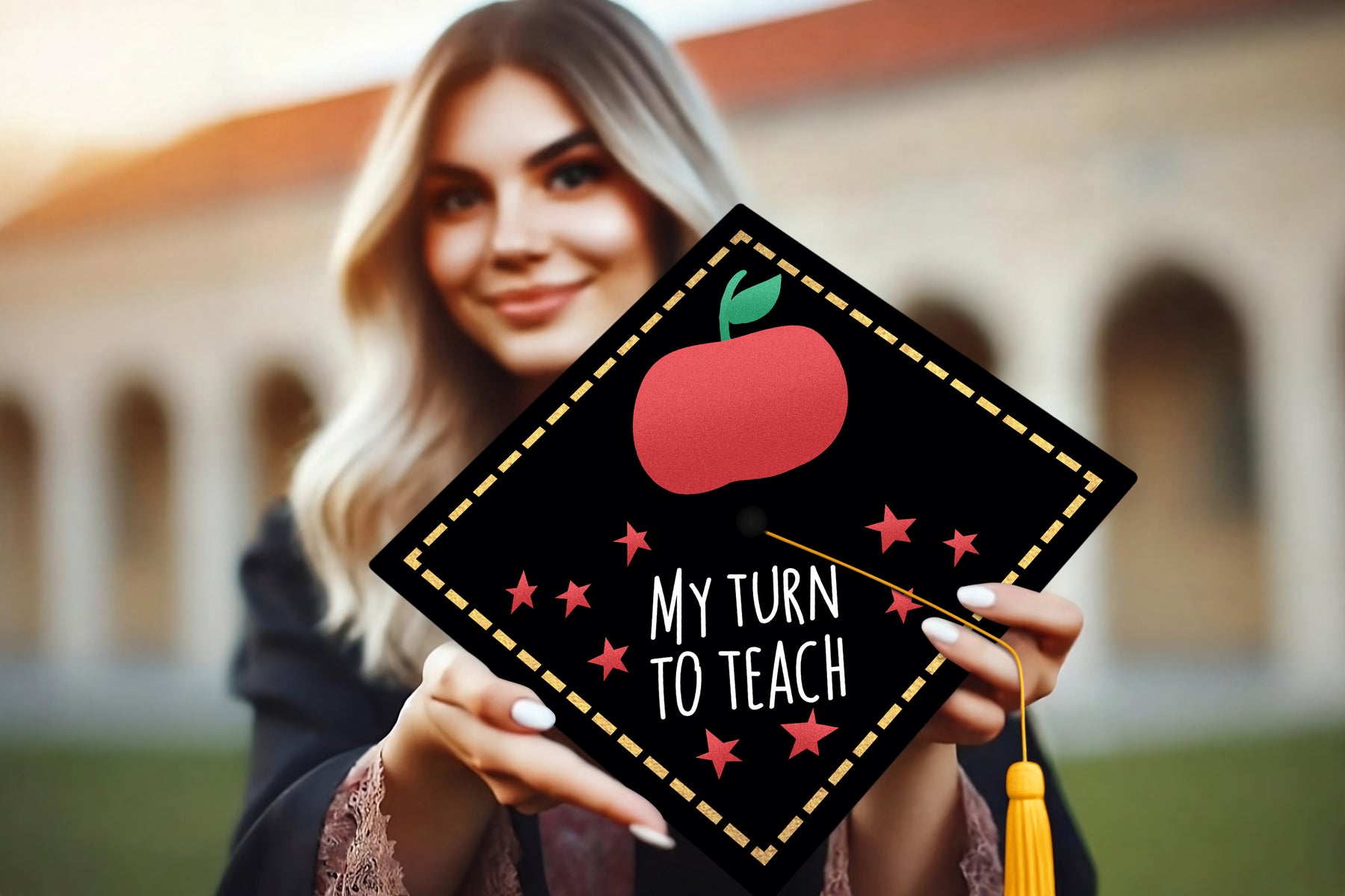 My Turn To Teach Graduation Cap Topper – Sankofa Edition™