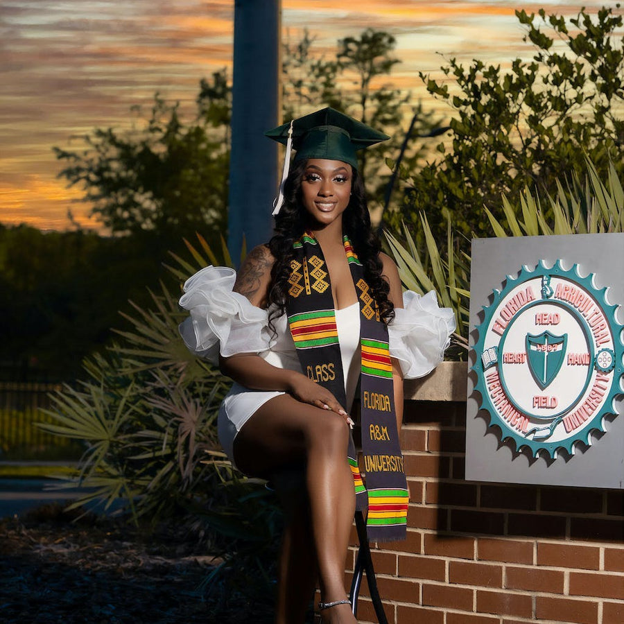 Florida A&M University (FAMU) Class of 2026 Kente Graduation Stole ...