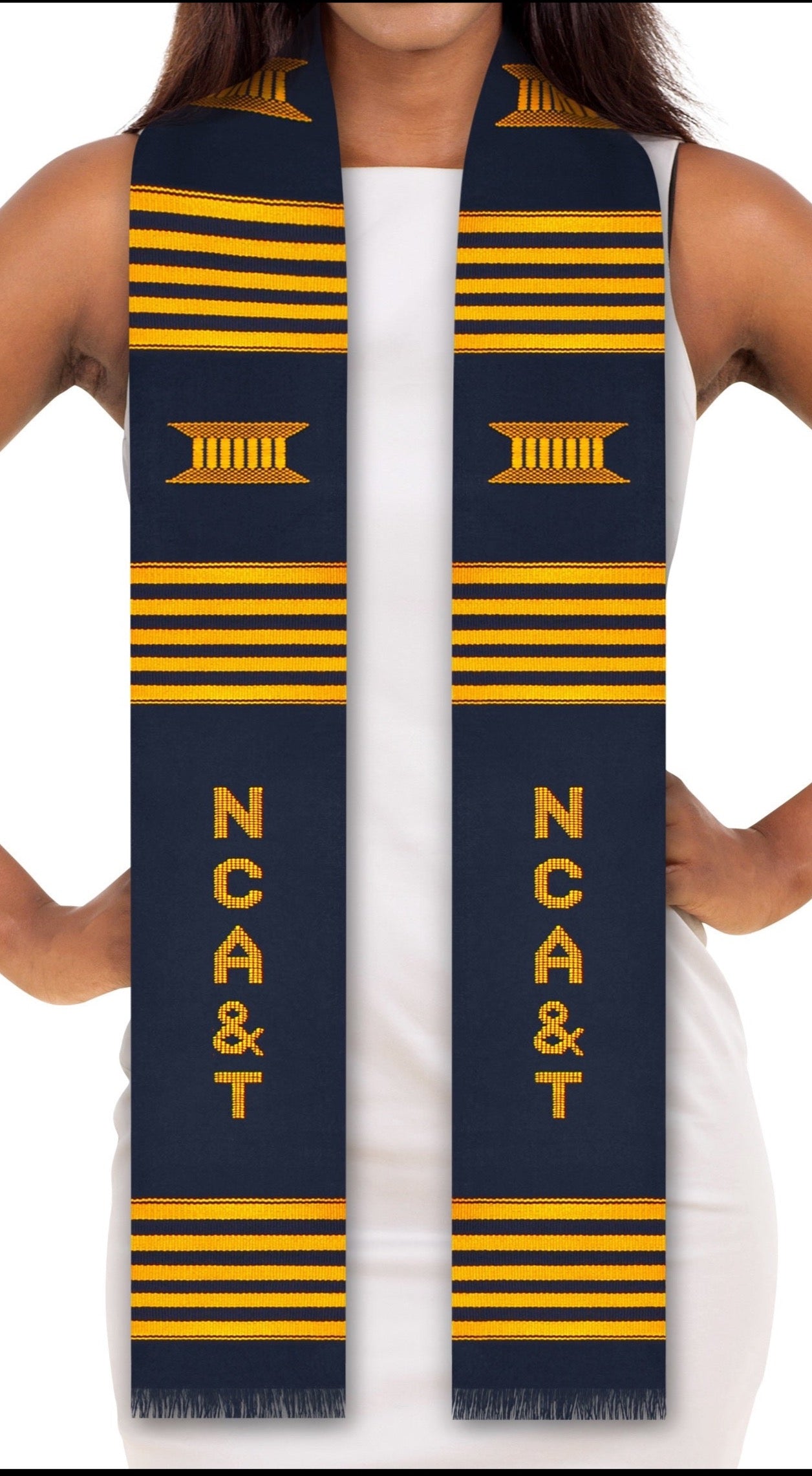 North Carolina A&T (NCA&T) State University Kente Graduation Stole ...