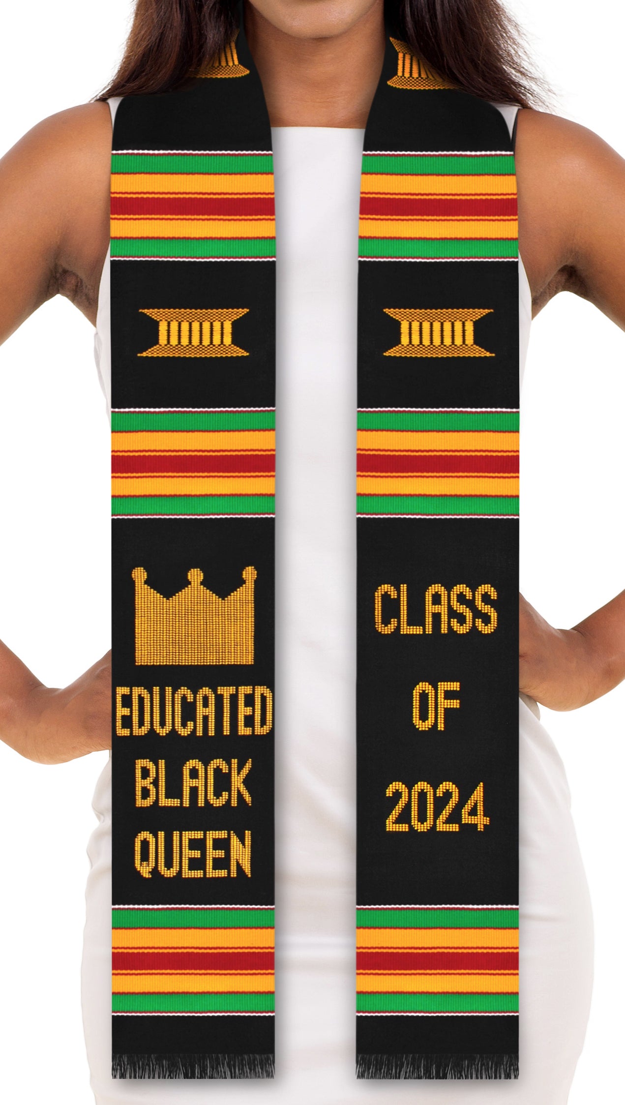 Educated Black Queen Class of 2024/2025 Authentic Handwoven Kente Clot ...