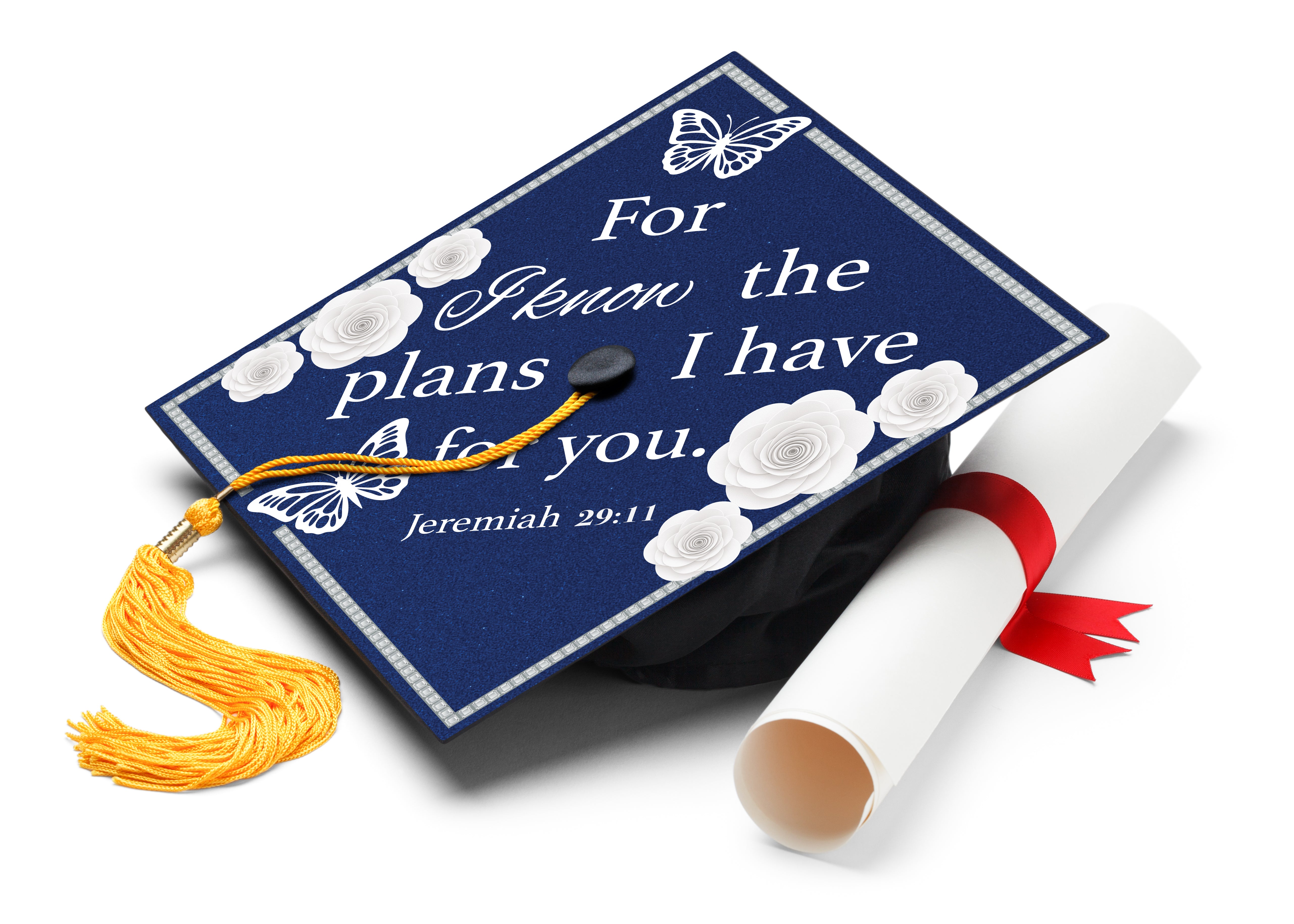 For I Know the Plans I Have for You... Graduation Cap Topper – Sankofa ...