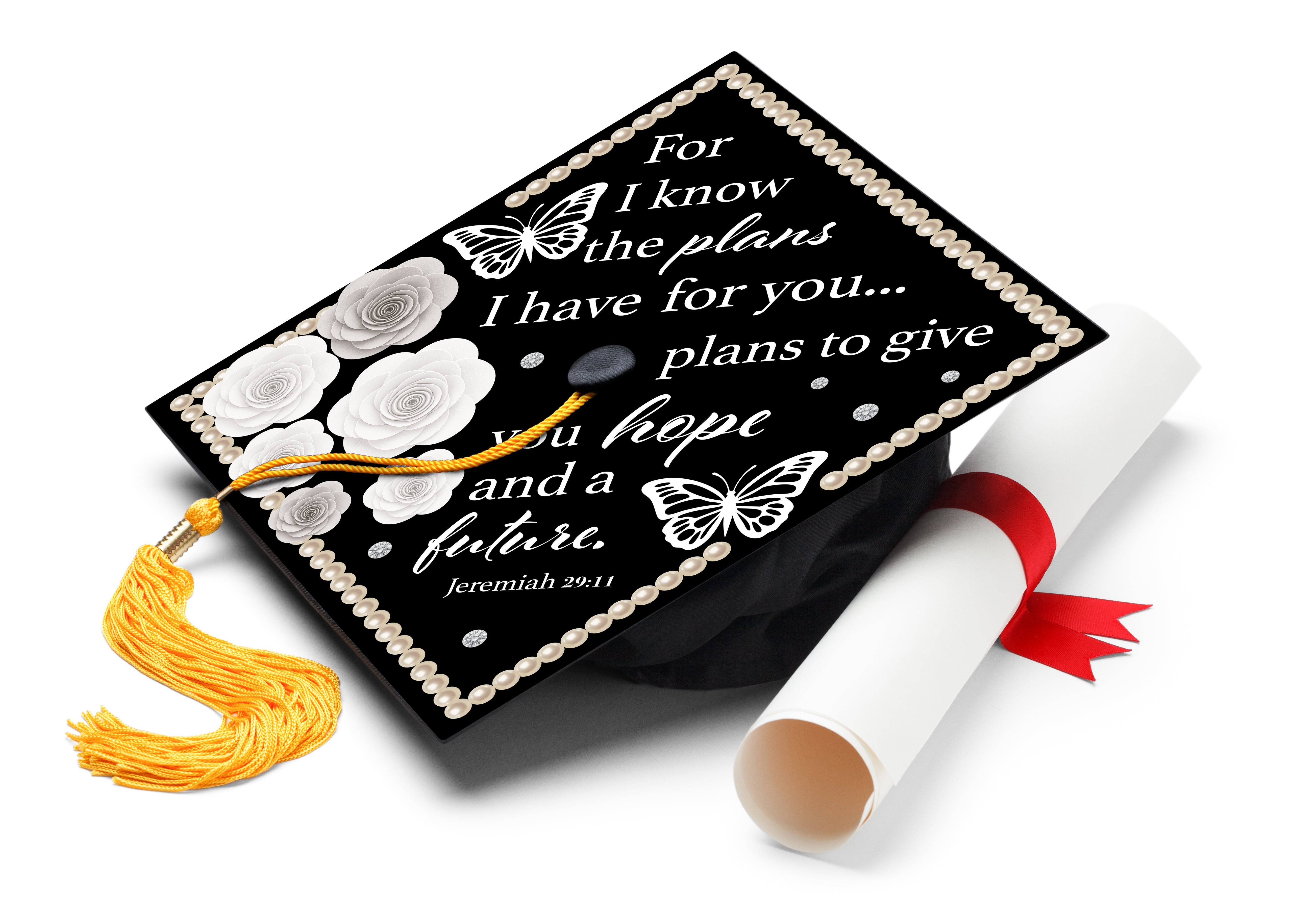 For I Know the Plans I Have for You 2 Graduation Cap Topper – Sankofa ...