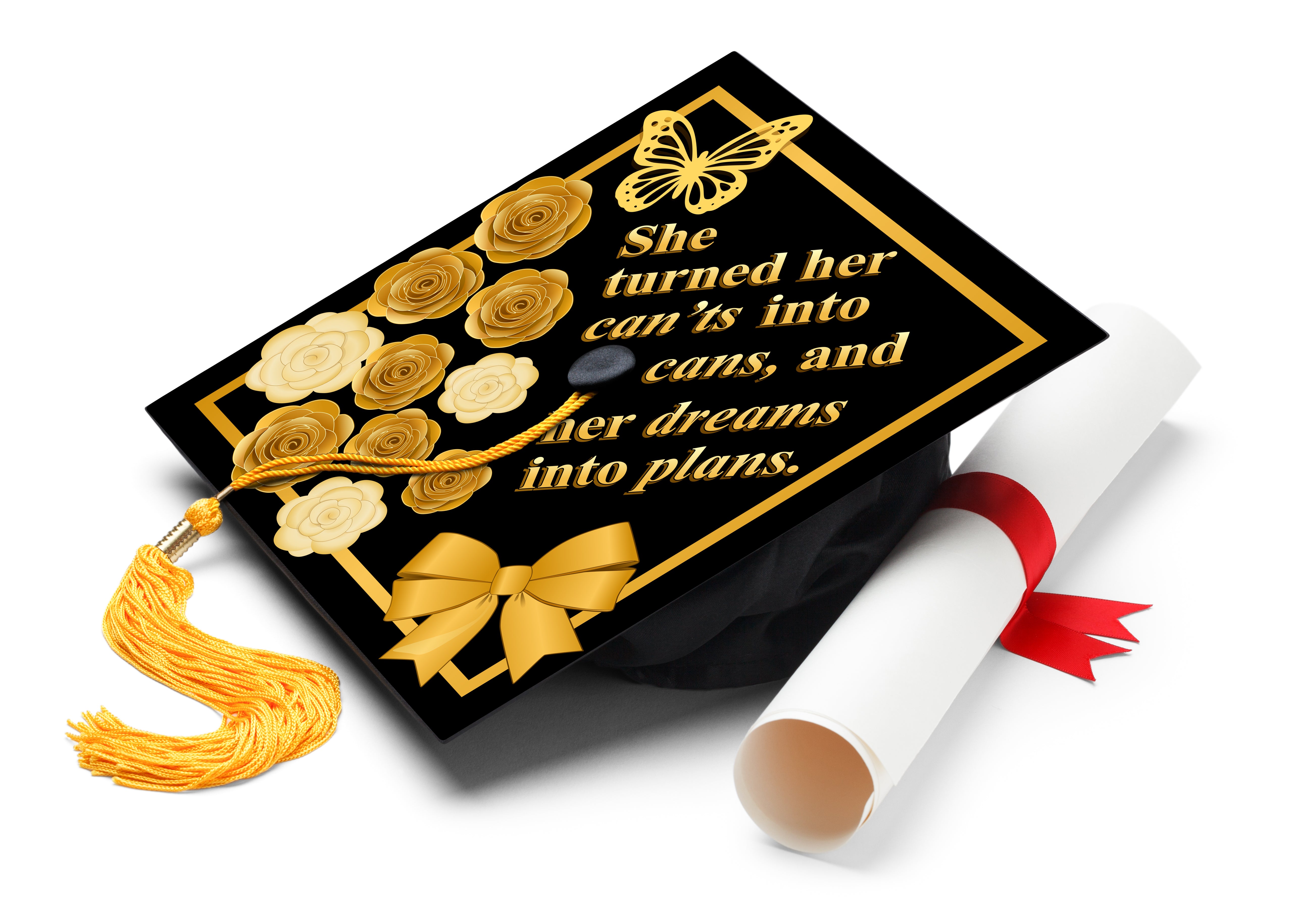 She Turned Her Can'ts Into Cans and Her Dreams Into Plans Graduation C ...