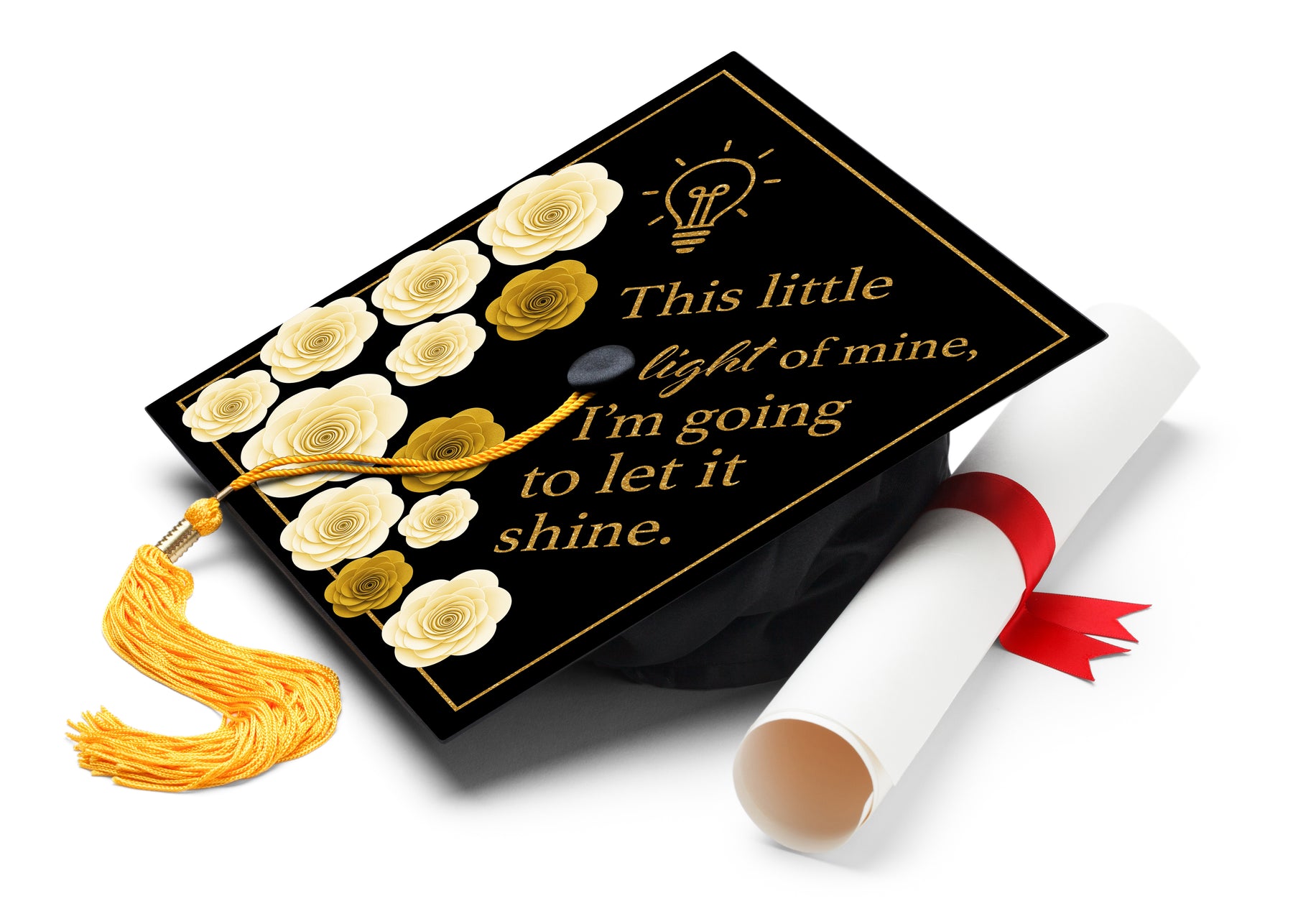 This Little Light of Mine Graduation Cap Topper – Sankofa Edition™