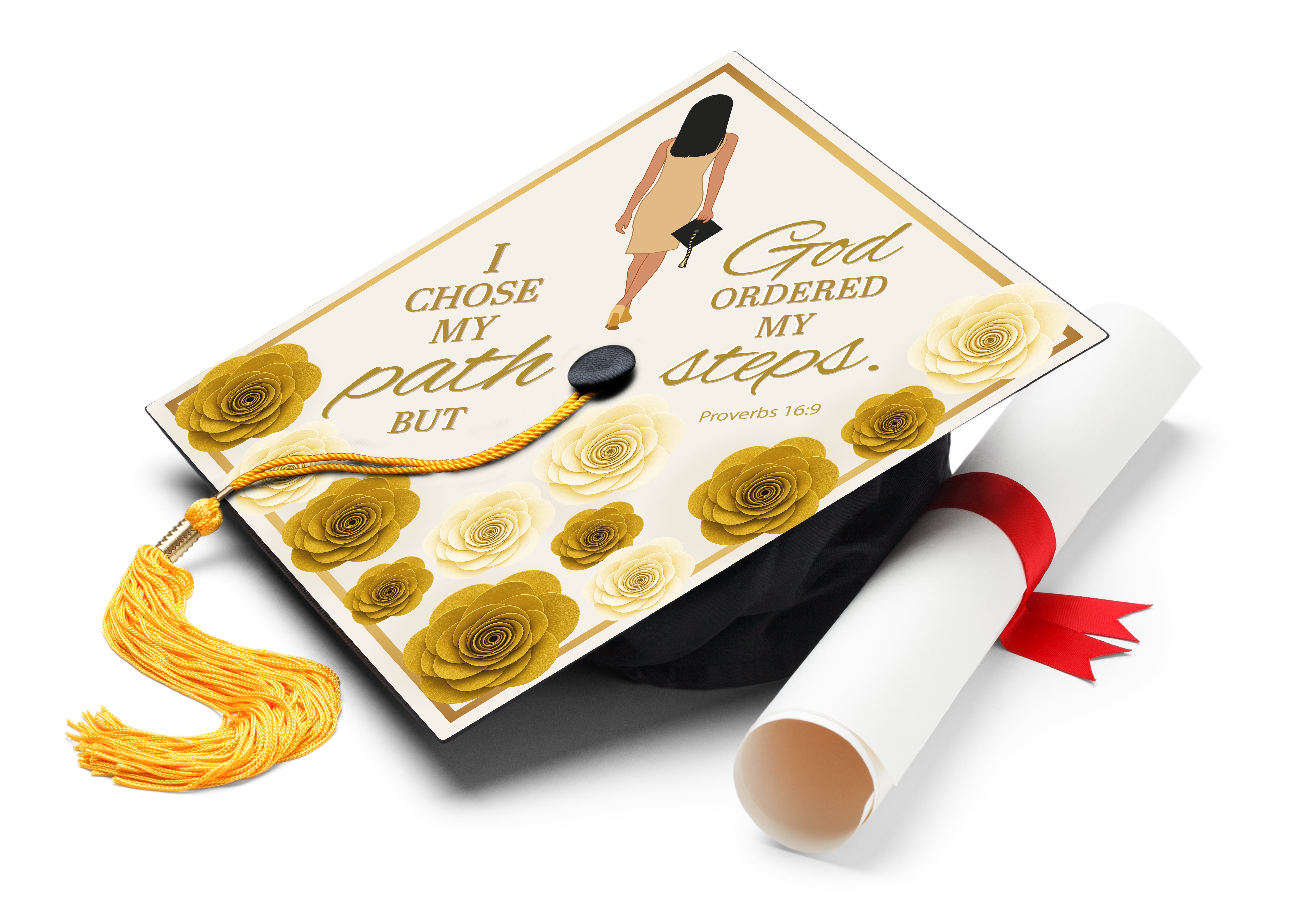 I Chose My Path Graduation Cap Topper – Sankofa Edition™