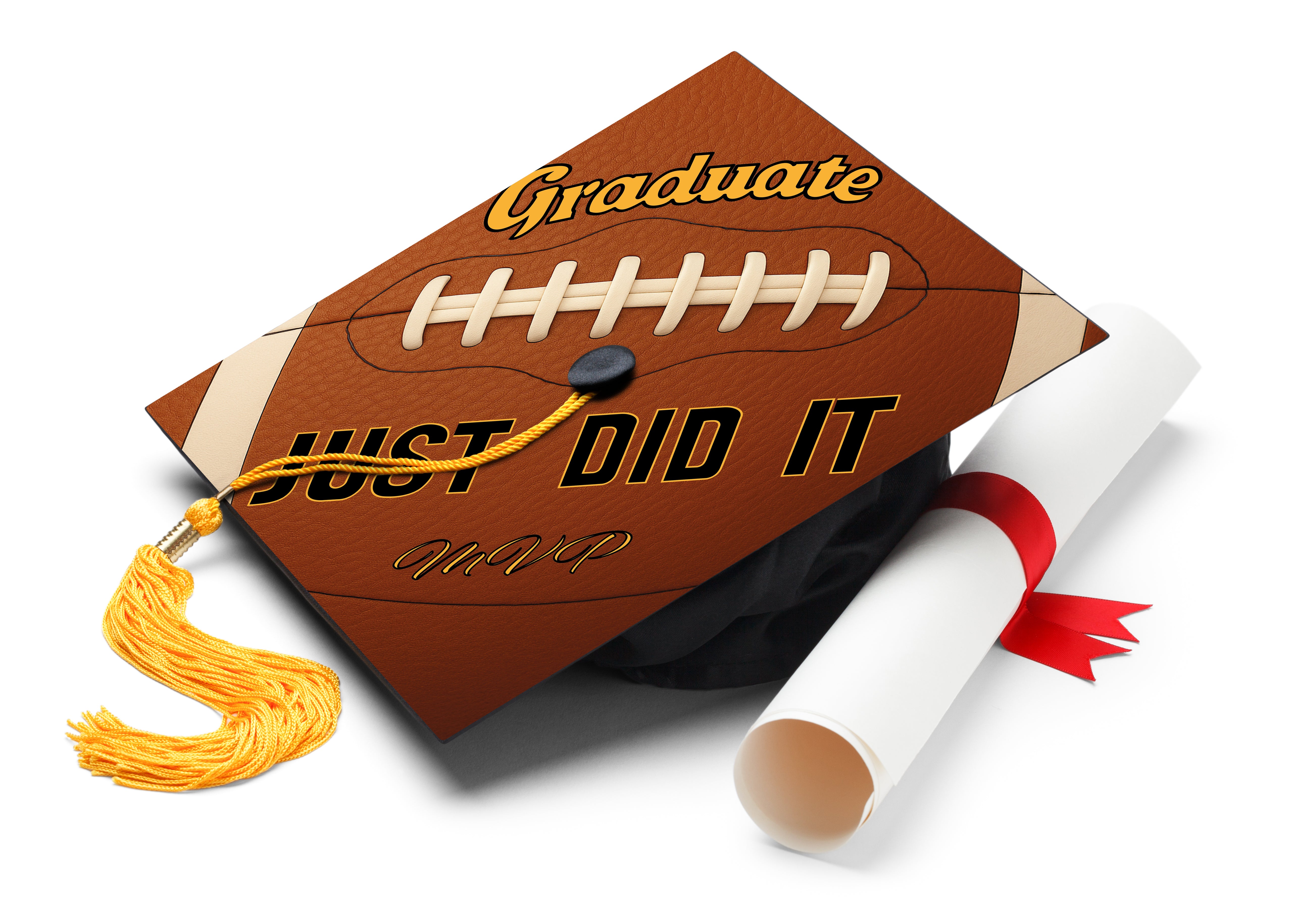 Just Did It Football Graduation Cap Topper – Sankofa Edition™