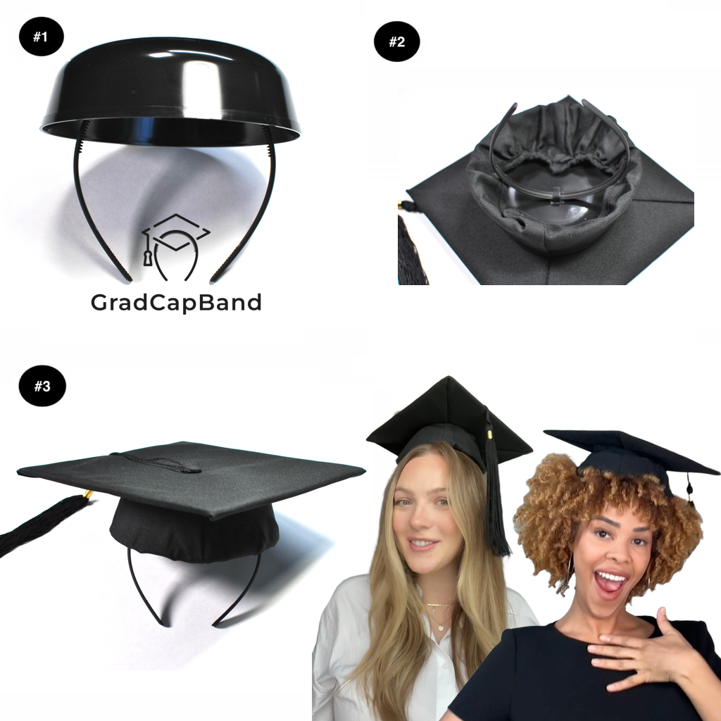 GradCapBand Deluxe Shaper Insert - Secures Your Graduation Cap. Don't ...