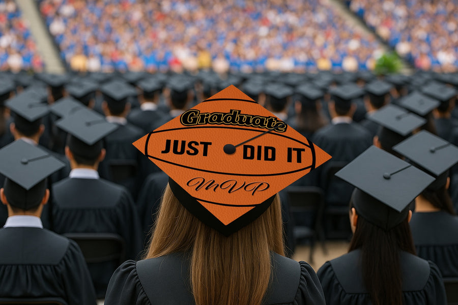Just Did It Basketball Graduation Cap Topper – Sankofa Edition™
