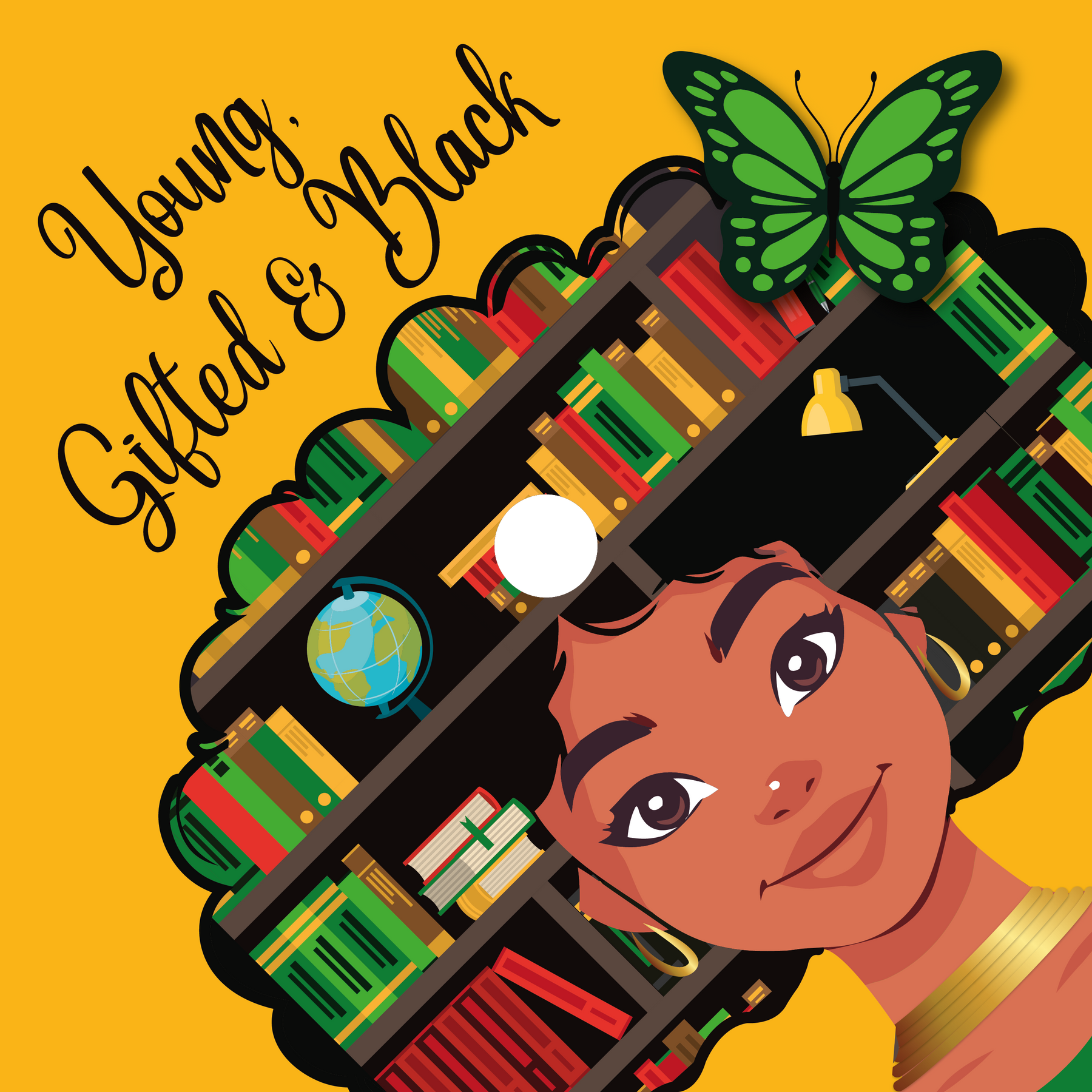 Young, Gifted & Black Graduation Cap Topper – Sankofa Edition™