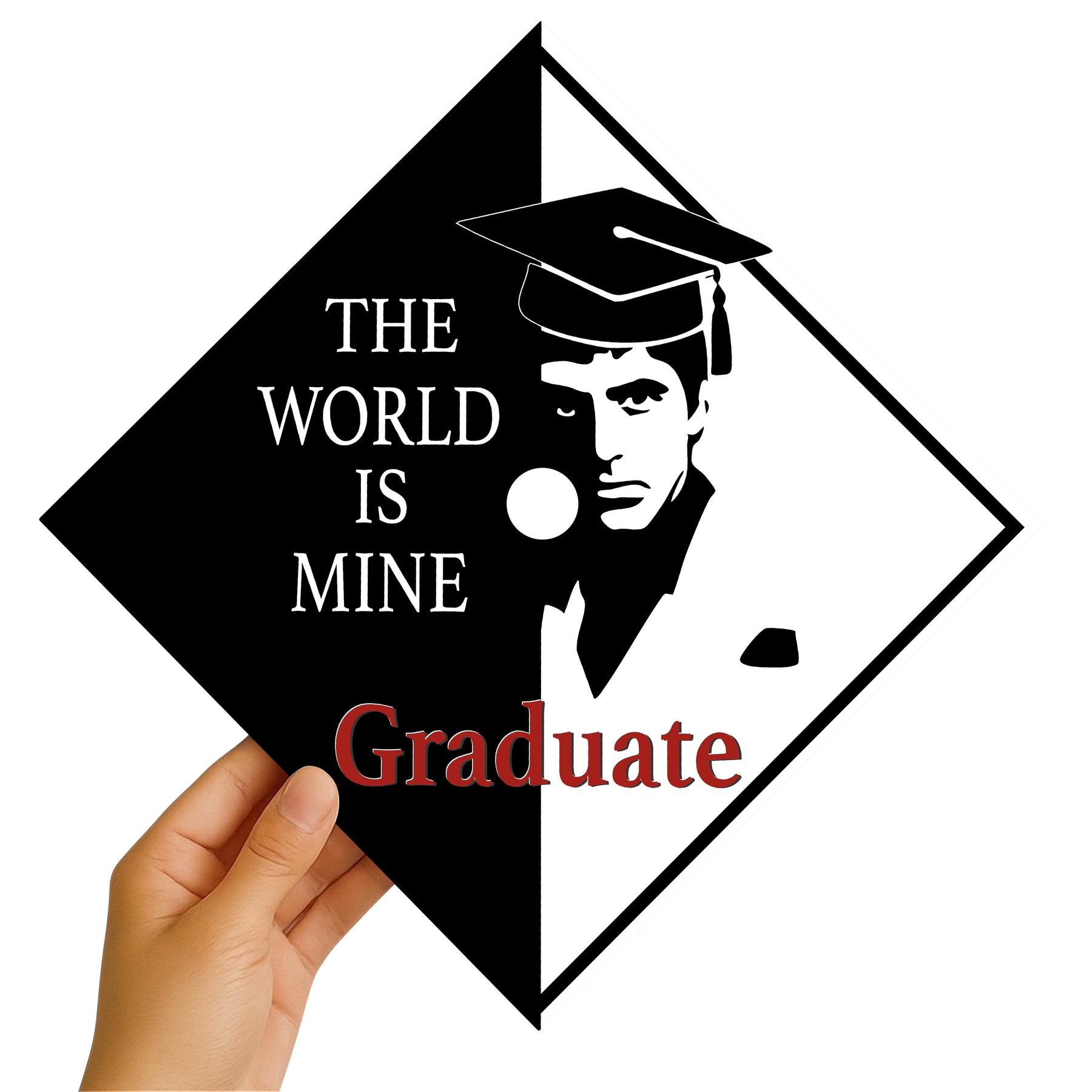 The World Is Mine Graduation Cap Topper – Sankofa Edition™