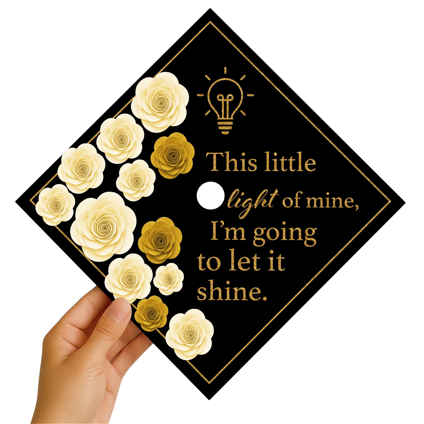 This Little Light of Mine Graduation Cap Topper – Sankofa Edition™